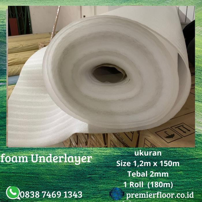 Jual Foam Underlayer Busa Tebal 2 mm Alas lantai kayu/Parkit/SPC ...