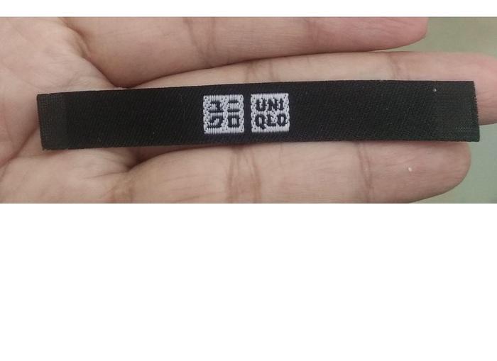 Jual Hangtag Label Tag Slip uniqlo main slip name tag woven uniqlo-100 ...