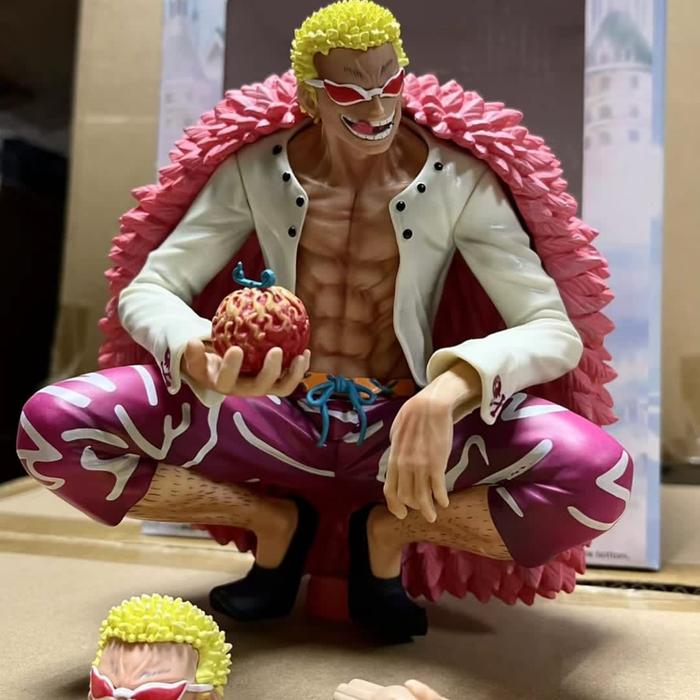 Jual CraneKing One Piece Donquixote Doflamingo Sitting Figure - Jakarta ...