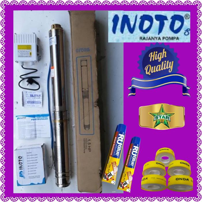 Jual Pompa satelit INOTO 1.5Hp submersible 1.5 Hp ss 4inch kls york 4 ...