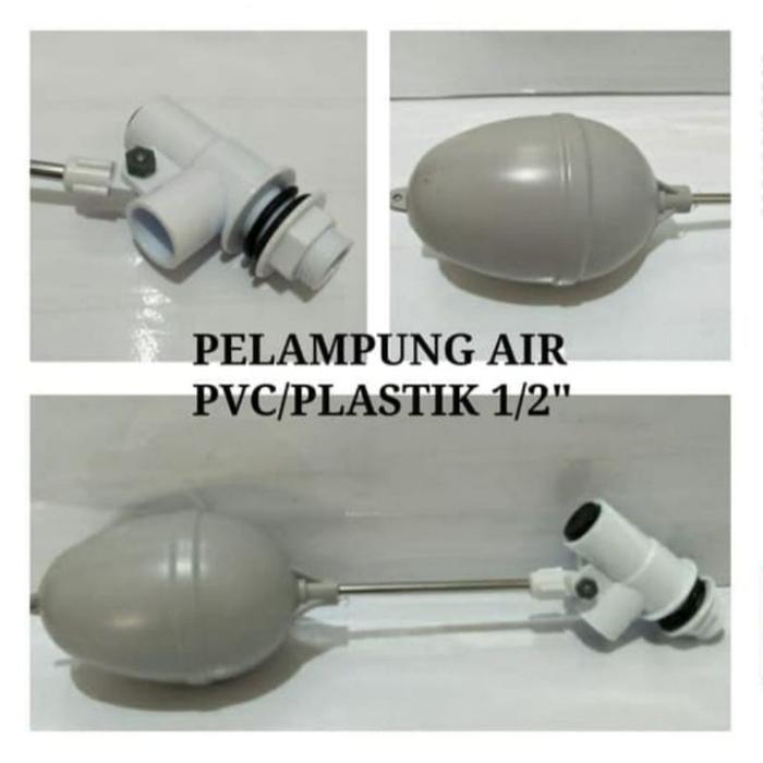 Jual Pelampung tandon air pvc 1/2 inch Plampung bola otomatis tandon 1/ ...