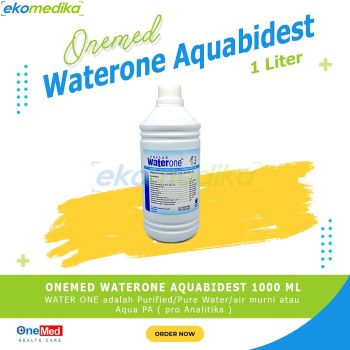 Jual Water One OneMed 1liter / Aquabidest 1000ml Onemed - Jakarta Timur ...
