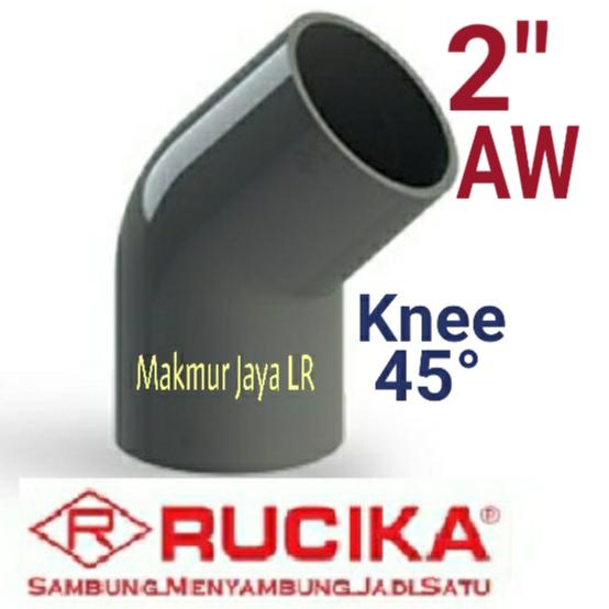Jual Keni 2" Knee 2 inch PVC AW RUCIKA Elbow 45 ⁰ derajat Kenie Knie - Kota Surabaya - Makmur ...