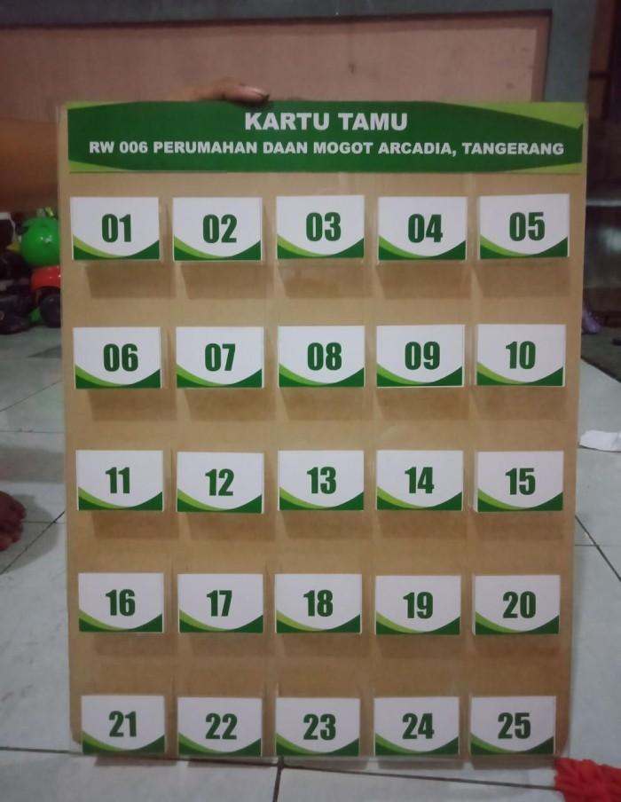 Jual Rak Kartu Tamu Display Akrilik Tempel di Dinding 25 Pcs (Hanya Rak ...