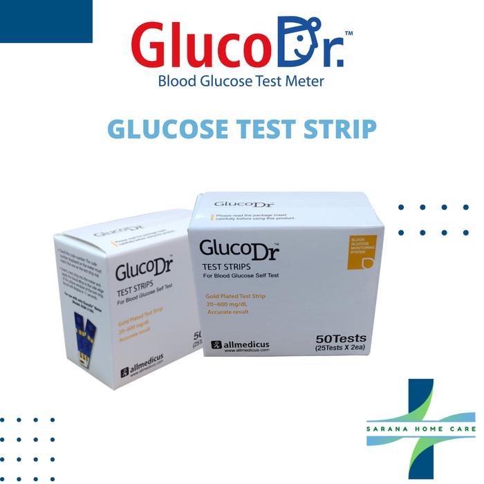 Jual GlucoDr Glucose Test Strip AGM-2100/Strip gula darah/cek gula ...