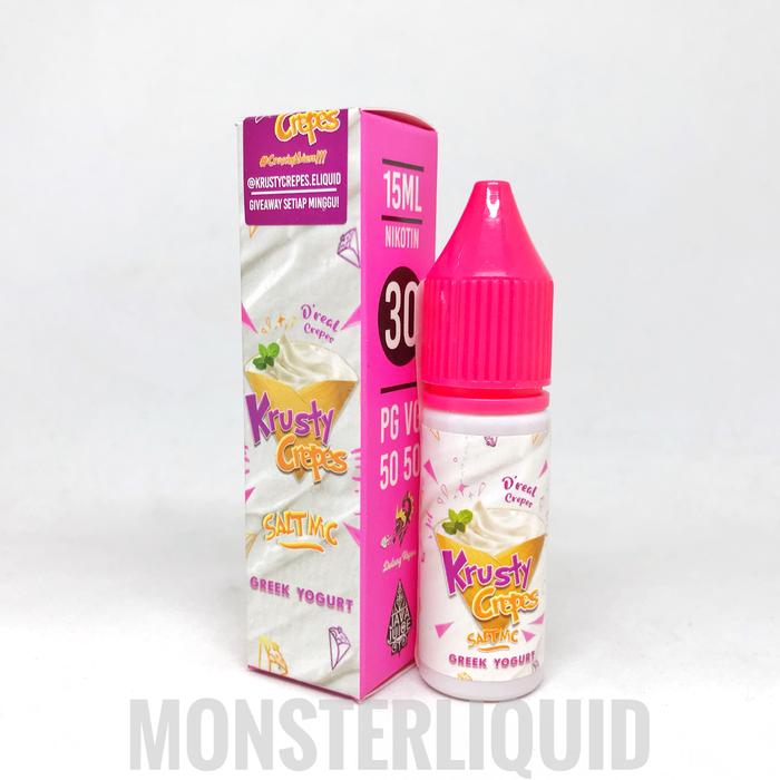Jual [ SALT NIC ] KRUSTY CREPES V3 GREEK YOGURT 30MG 15ML SALTNIC ...
