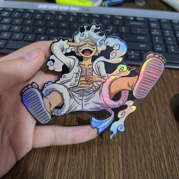 Jual Sticker Hologram Anime Besar - PSH1191 - One Piece - Luffy ...