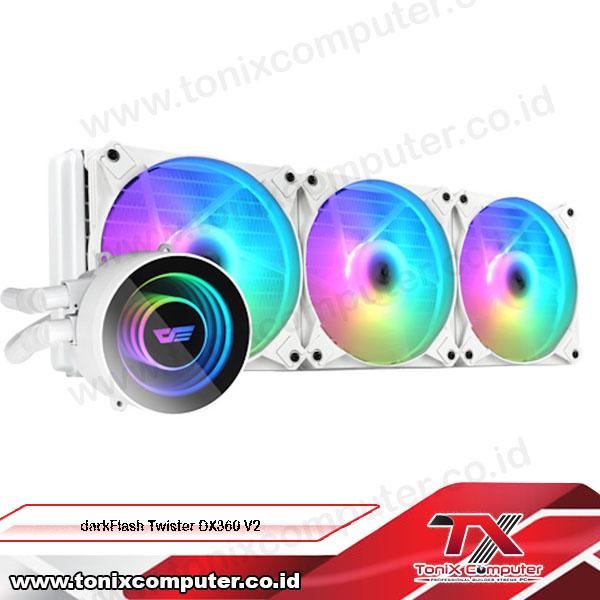 Promo darkFlash Twister DX360 V2 | 360mm AIO Liquid Cooling - Putih ...