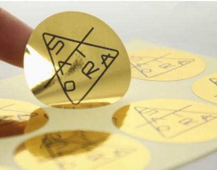 Jual Print Stiker Vinyl Metalize warna Gold / Silver / Hologram Ukuran ...