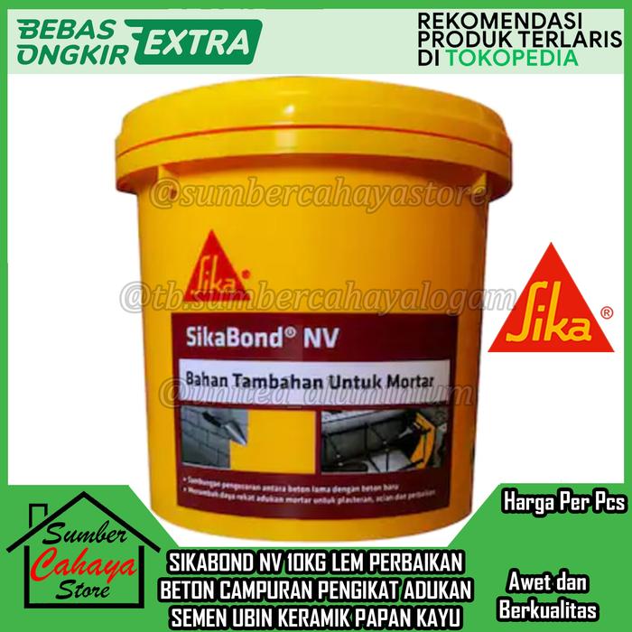 Jual SikaBond NV Lem Perbaikan Beton Campuran Semen 10kg Sika Bond ...