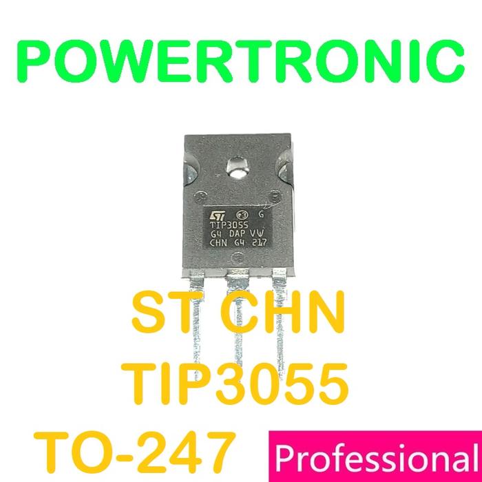 Jual TIP3055 ST CHN TIP 3055 TRANSISTOR POWER AMPLIFIER TO-247 - Kab ...