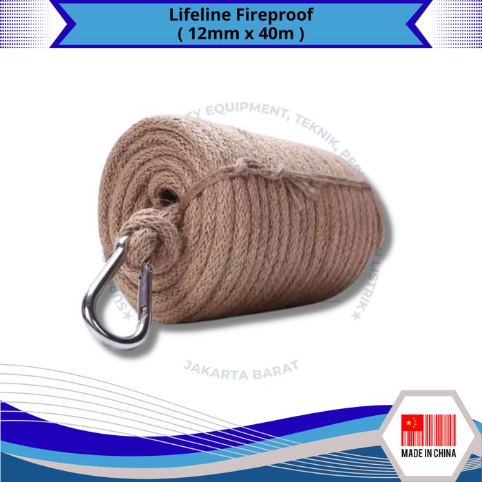 Jual Tali Anti Api - Lifeline Fireproof ( 12mm x 40m ) - Jakarta Barat ...