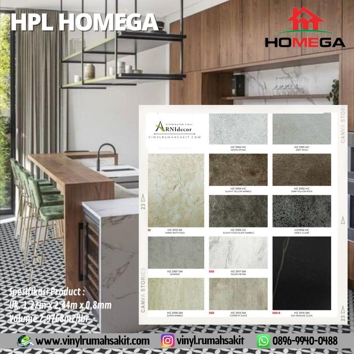 Jual HPL Homega Kode HC/SM - Motif Marmer dan Motif Kayu Best Quality ...