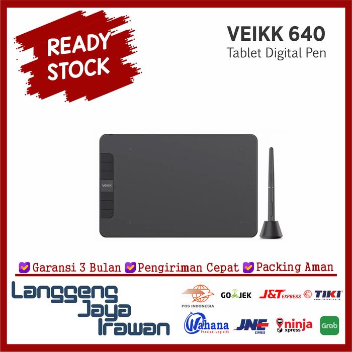 Jual VEIKK VK640 VK 640 Digital Graphic Drawing Pen Tablet 6x4 inch ...
