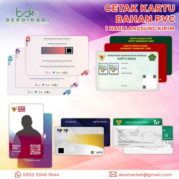 Jual CETAK KARTU DIGITAL, ID CARD, DLL - Kota Makassar - Berdikari ATK ...