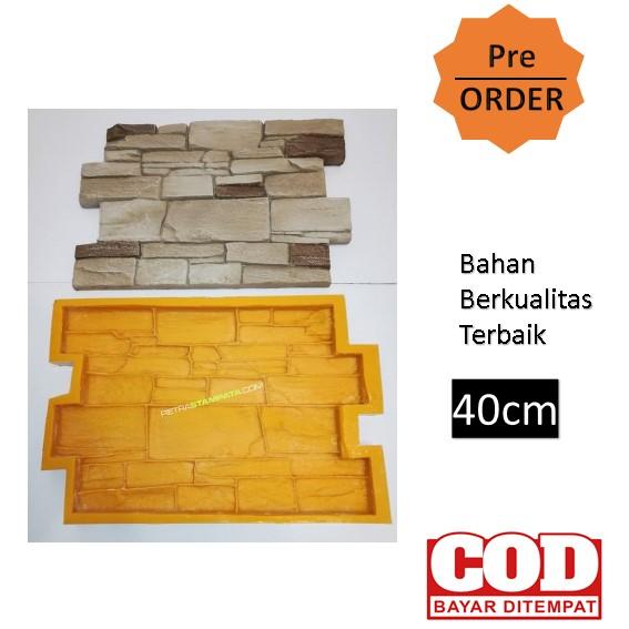 Jual Cetakan batu alam fiber / cetakan batu dinding - Kab. Blitar ...