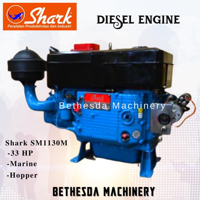 Jual Mesin Penggerak Diesel Marine 33PK Engine Shark 33 HP Elektrik ...