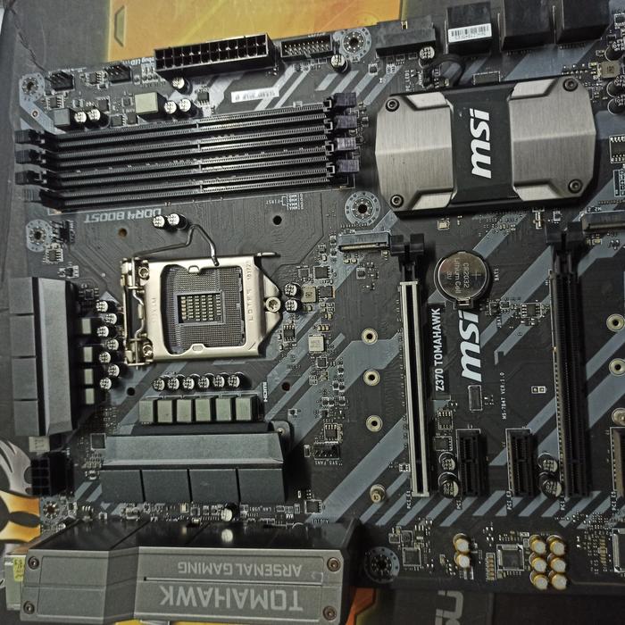 Jual msi tomahawk z370 motherboard mainboard intel gen 9 ddr4 - Kab ...