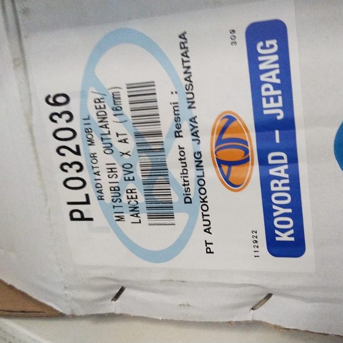 Jual Radiator MITSUBISHI OUTLANDER PX SPORT EVO X MATIC KOYORAD ORIGINAL - Jakarta Utara - 39 ...