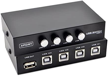 Jual Manual Switch Printer 4 Port - Data Switcher 1-4 Usb - Sharing ...