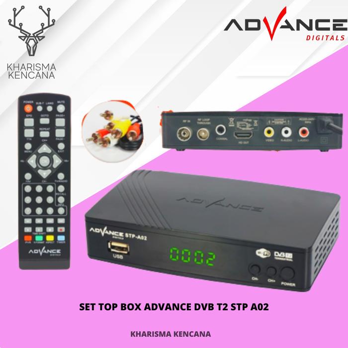 Jual SET TOP BOX ADVANCE DVB T2 STP A02 - Kota Malang - kharismakencana | Tokopedia