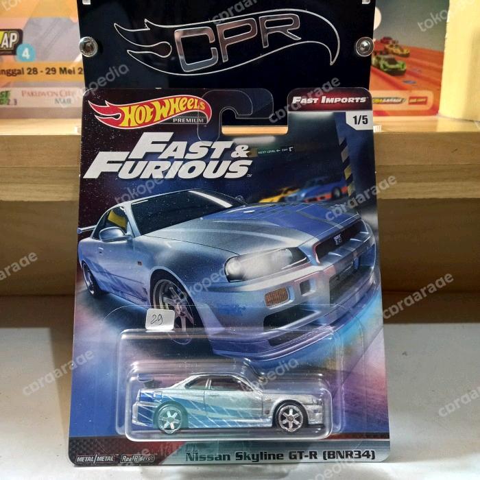 Jual Hot Wheels Nissan Skyline R34 Fast & Furious Fast Imports Premium ...