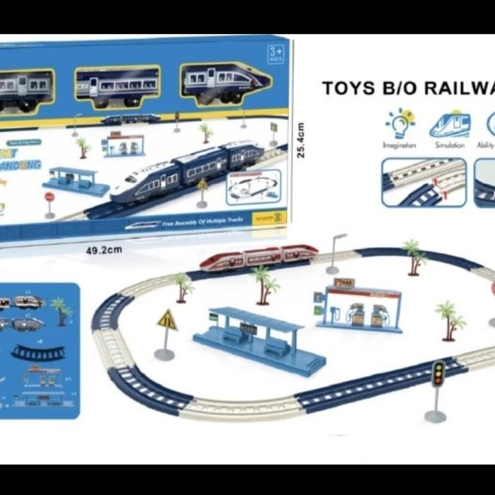 Jual Mainan Kereta Cepat Batre Mainan Anak Kereta Cepat Lengkap Trek ...