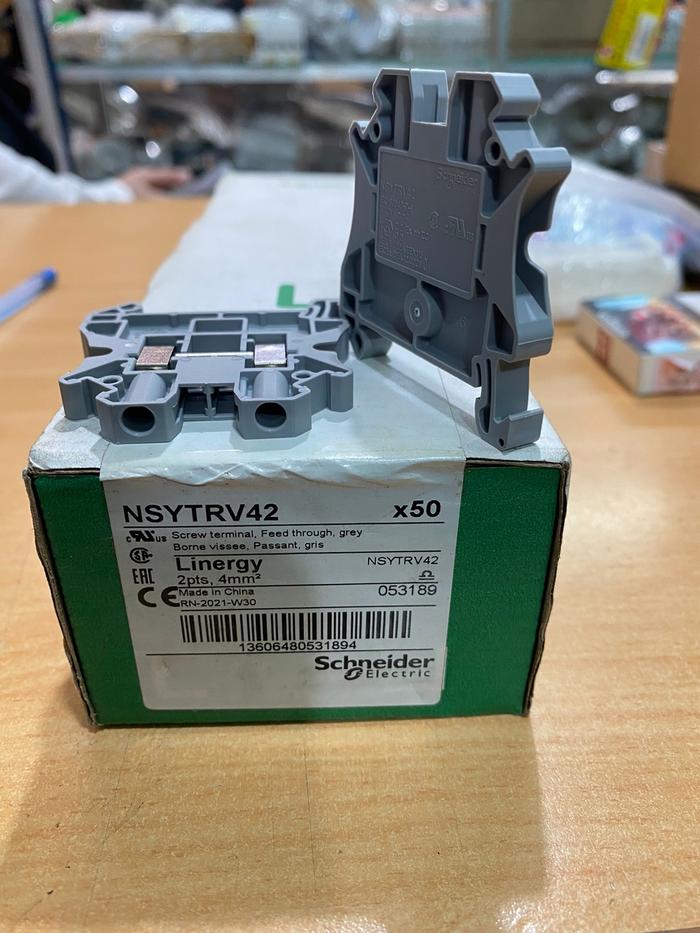 Jual LINERGY PASSTHROUGH TERMINAL BLOCK 4MM NSYTRV42 SCHNEIDER - Kota ...