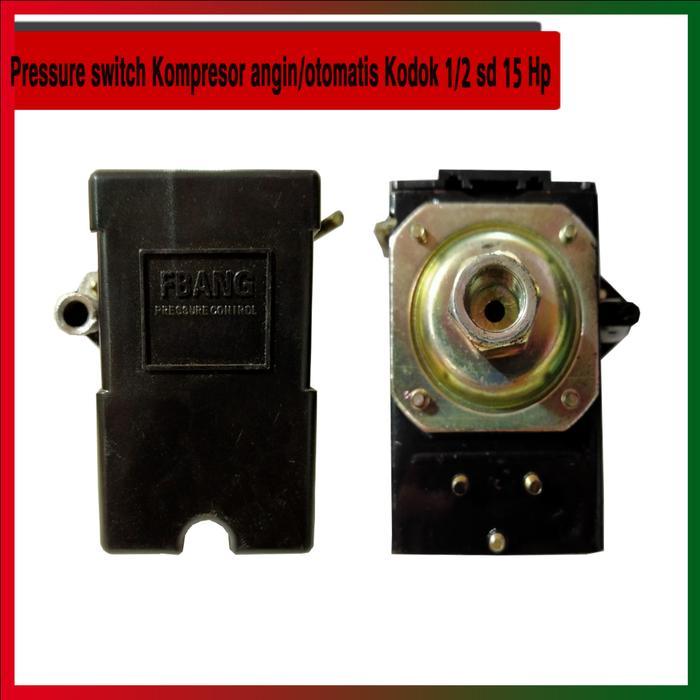 Jual Pressure switch kompresor angin/otomatis 1 way 1/2-15hp - Kota ...