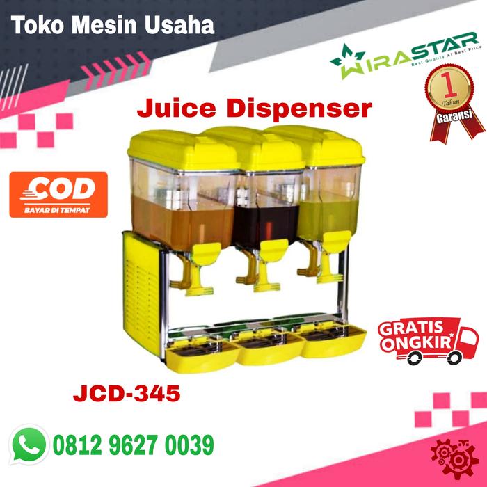 Jual Mesin Juice Dispenser Pendingin Minuman 3 Tabung JCD-345 WIRASTAR ...