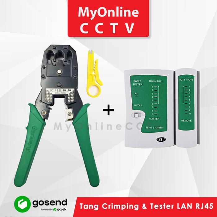 Jual Tang Crimping RJ45 Cat5 Cat6 Kabel LAN UTP Kualitas Bagus ...