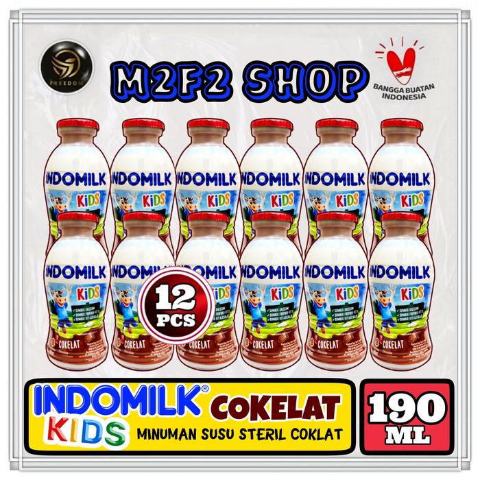 Jual Susu Indomilk Steril Botol Pet Cokelat | Chocolate - 190 ml (12 Pcs) - Jakarta Pusat - M2F2 ...