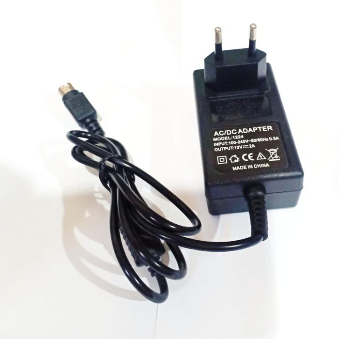 Jual adaptor 4 pin 12v 2a 1.5a DVR nvr 12 volt 2 ampere 1.5 charger ...