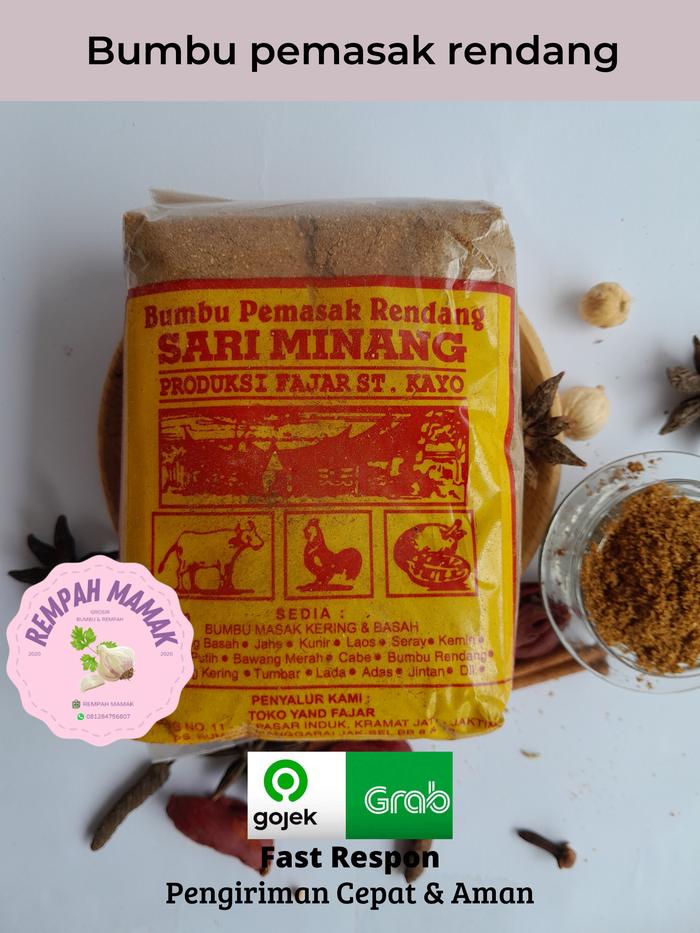 Jual Bumbu Pemasak Rendang / Bumbu Rendang Sari Minang 500gr - Jakarta ...