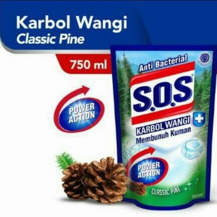 Jual Sos Karbol Classic Pine 750 Ml Pembersih Lantai Karbol Sos Pine Jakarta Utara