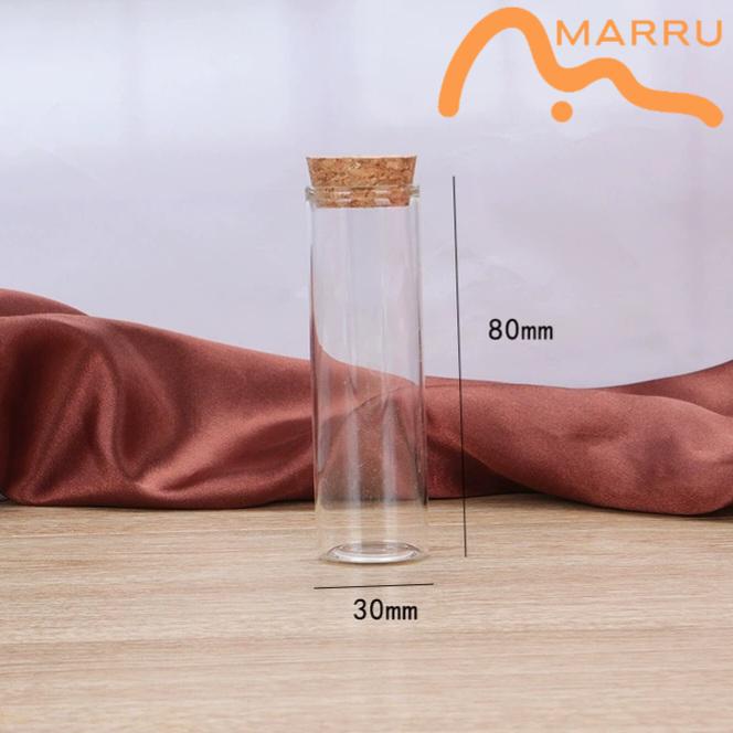 Jual Tabung Toples Kaca Tutup Kayu Gabus Glass Tube Jar Cork Souvenir ...