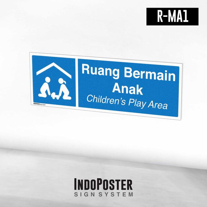 Jual Stiker safety sign K3 ruang bermain anak - Arah Kanan, S - Kab ...