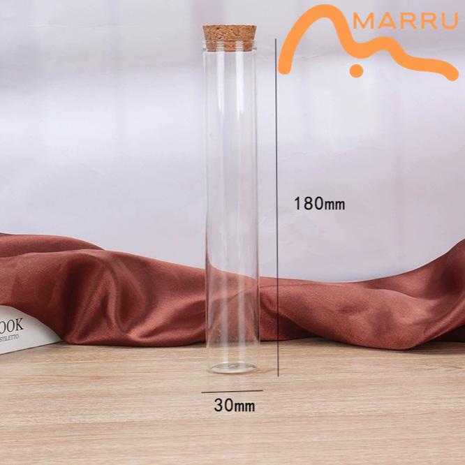 Jual Tabung Toples Kaca Tutup Kayu Gabus Glass Tube Jar Cork Souvenir ...