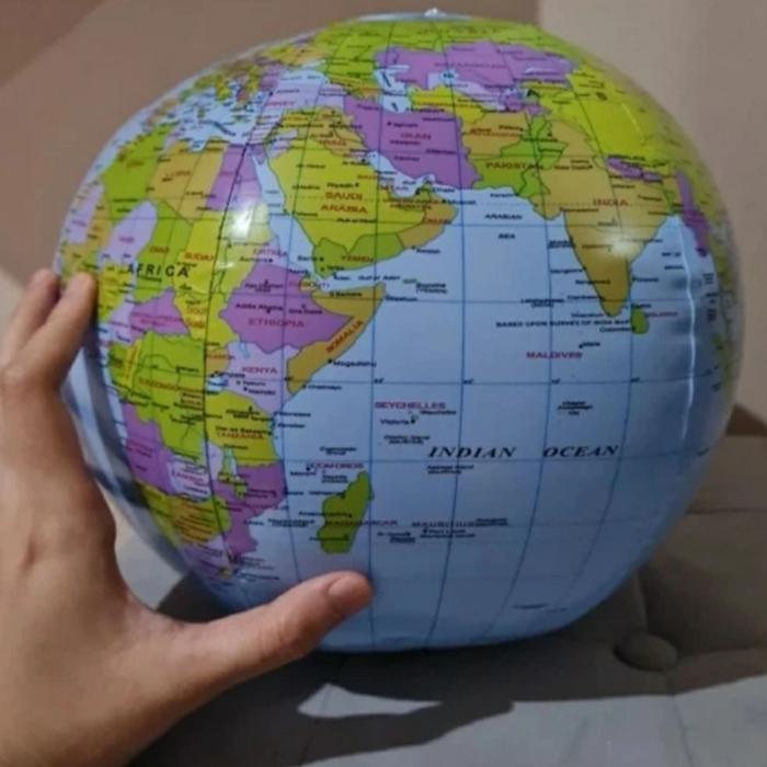 Jual Mainan Edukasi Mengenal Bendera Negara Globe , Map Of The World ...