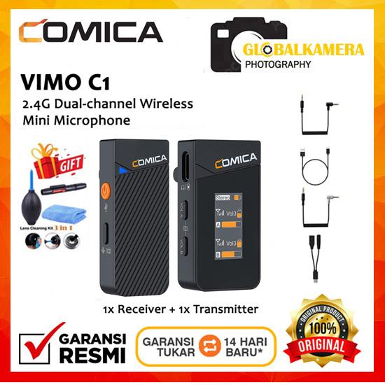 Jual COMICA VIMO C1 2.4Ghz Dual Channel Mini Wireless Microphone ...