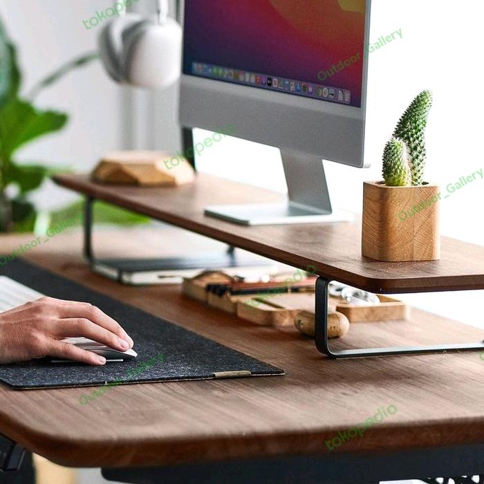 Jual Monitor Stand Meja Monitor Meja Laptop Minimalis Kayu Solid - Kab ...