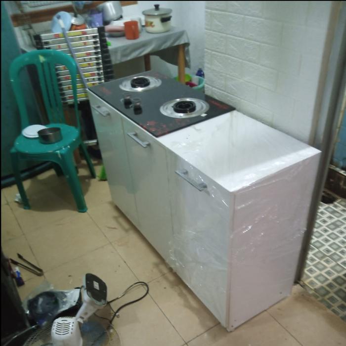 Jual MEJA DAPUR KOMPOR TANAM RAK PAJANGAN SERBAGUNA KITCHEN SET BAWAH ...