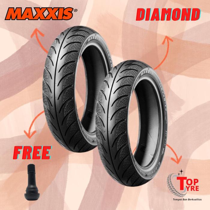 Jual PAKET BAN MOTOR MATIC RING 14 MAXXIS DIAMOND 70/90&80/90 TUBELESS ...