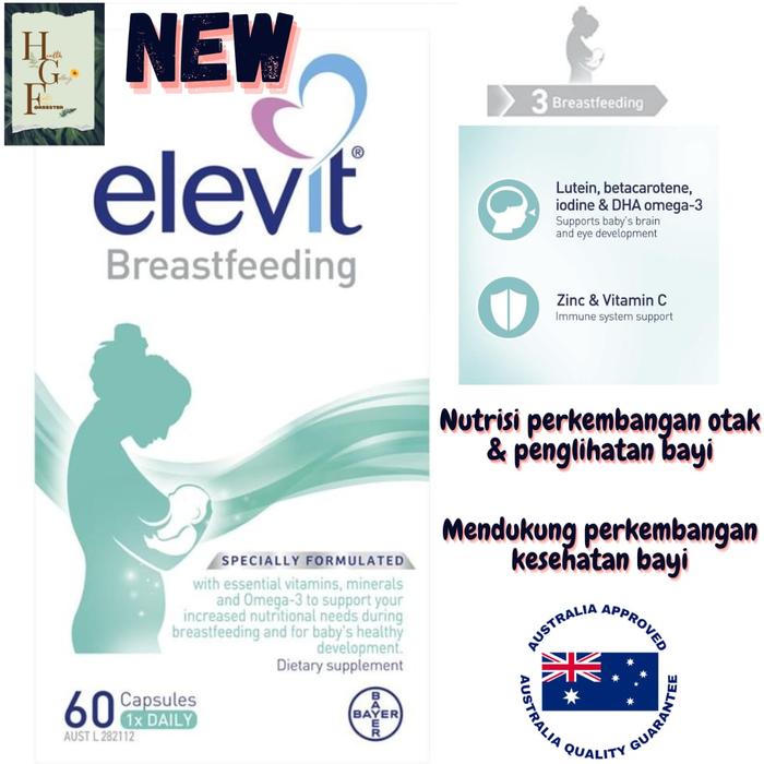Jual Elevit Breastfeeding Multivitamin Capsules 60 - Kota Tangerang ...