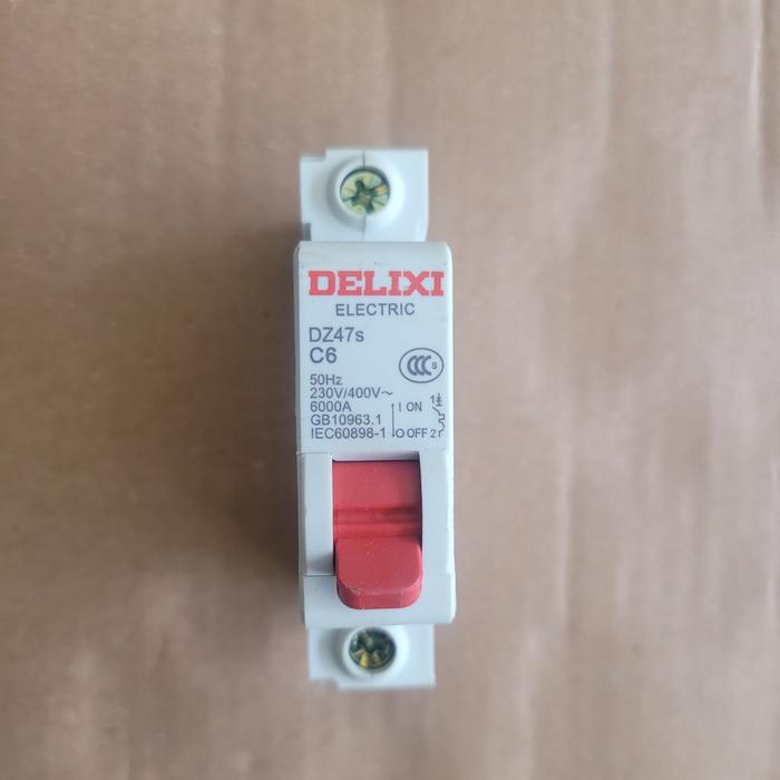 Jual Miniature Circuit Breaker DZ47S DELIXI MCB 1P 6ka - 6A - Kab. Bekasi - LIGA KIMIA | Tokopedia