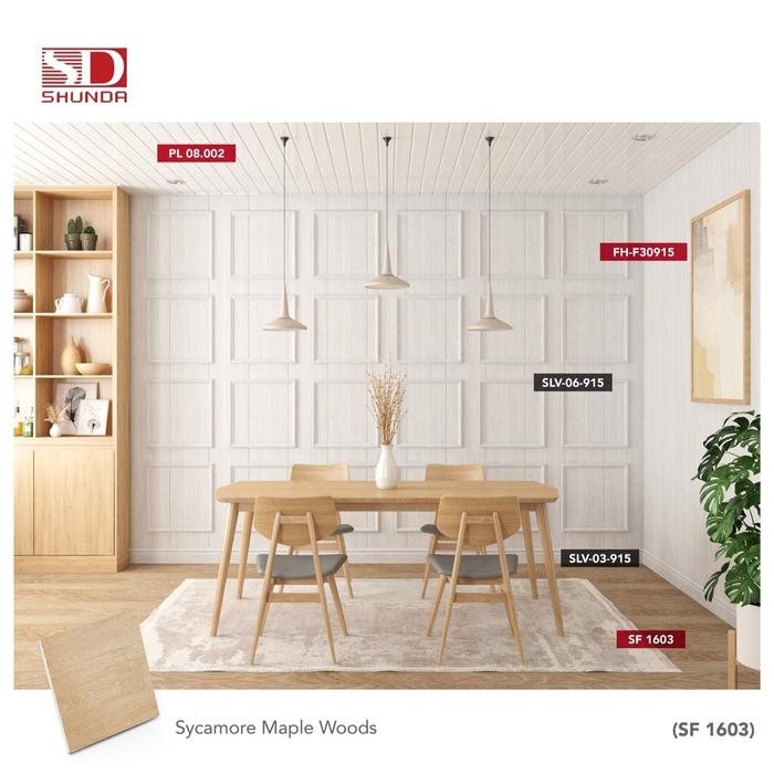 Jual Shunda Plafon PVC Putih Polos Drain PL 08001/002 Glossy/Doff ...