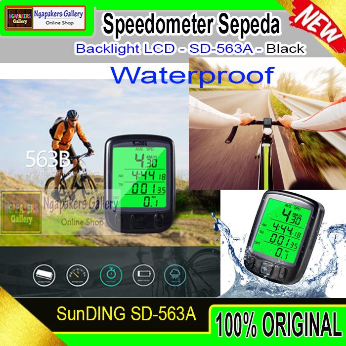 Jual SunDING - SD-563A Original Speedometer Sepeda Backlight LCD - Black - Kota Tangerang ...