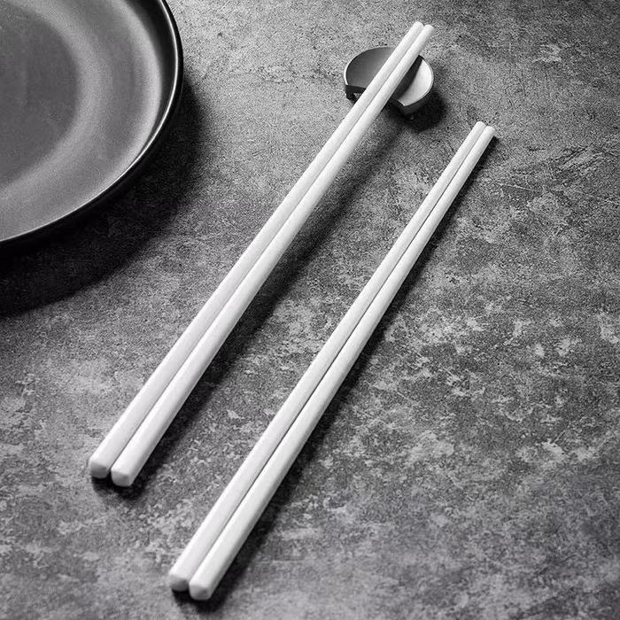 Jual Sumpit Makan Keramik/Sumpit Putih Polos/Sumpit Mie Ramen/Chopstick ...