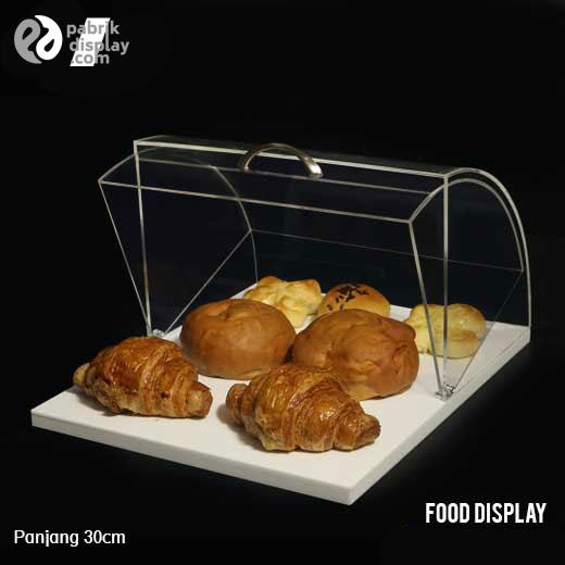 Promo display kue akrilik / display food acrylic / tempat makanan ...