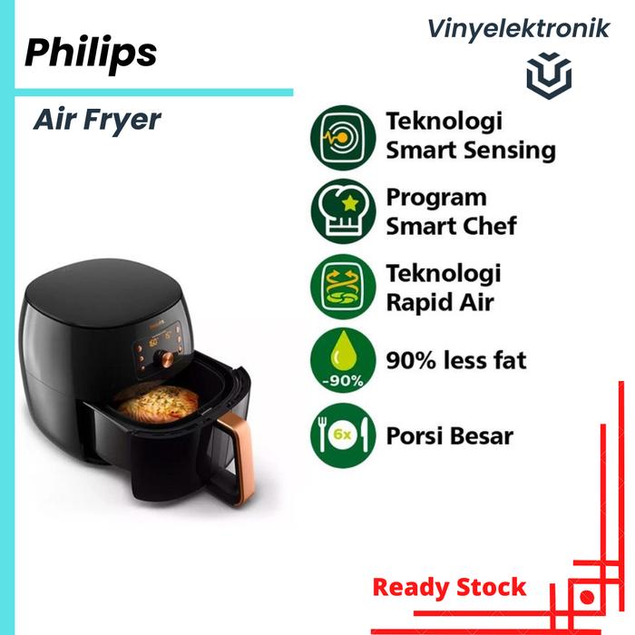 Jual Philips Premium Air Fryer HD9860/90 XXL Airfryer HD-9860/90 2Th ...